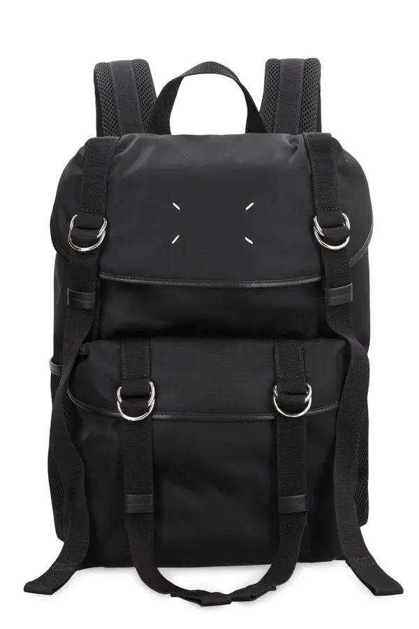 MAISON MARGIELA Medium Technical Fabric Backpack - Black