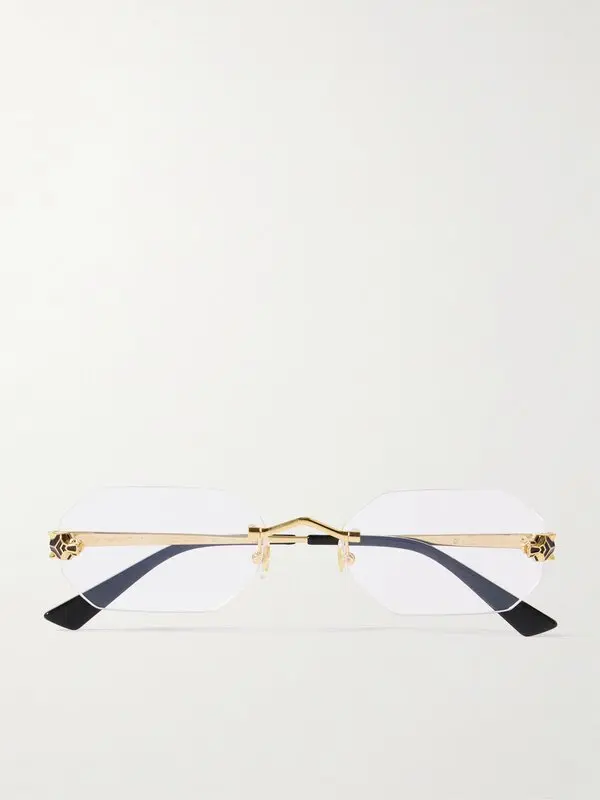 CARTIER Panthère Classic Rimless Optical Glasses - Gold