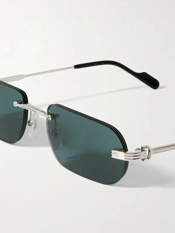 Cartier Première De Rimless Sunglasses - Silver