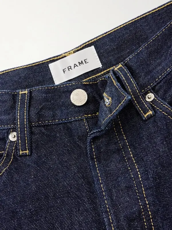 FRAME The Vertical High-rise Straight-leg Jeans