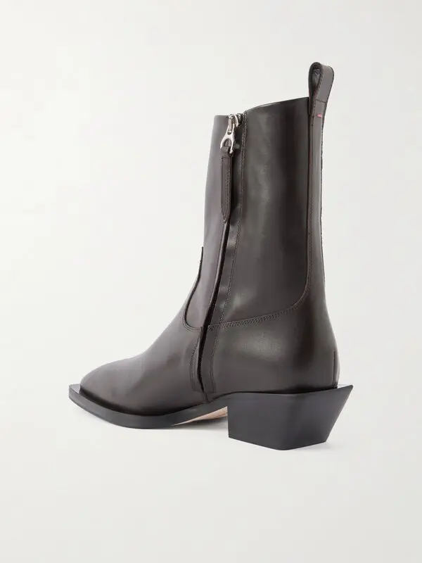 AeydĒ Luis Leather Ankle Boots - Brown