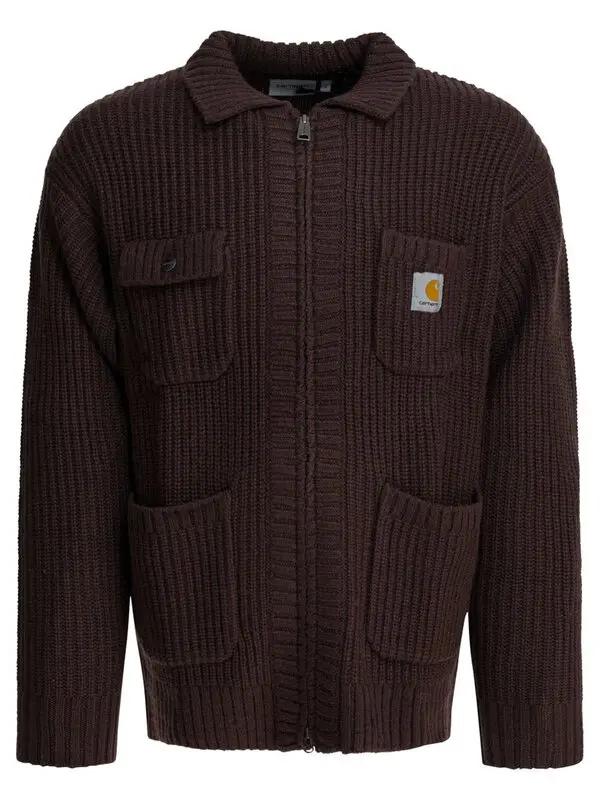 Carhartt Work In Progress Chore Knit Jacket - Brown