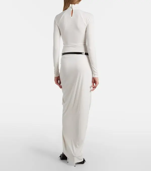 Coperni Belted Draped Gown