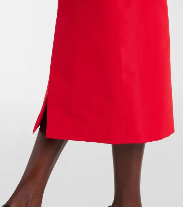 Carolina Herrera Off-shoulder Silk Cocktail Dress