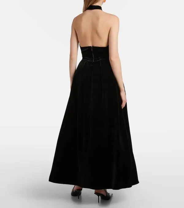 Elie Saab Halterneck Velvet Gown