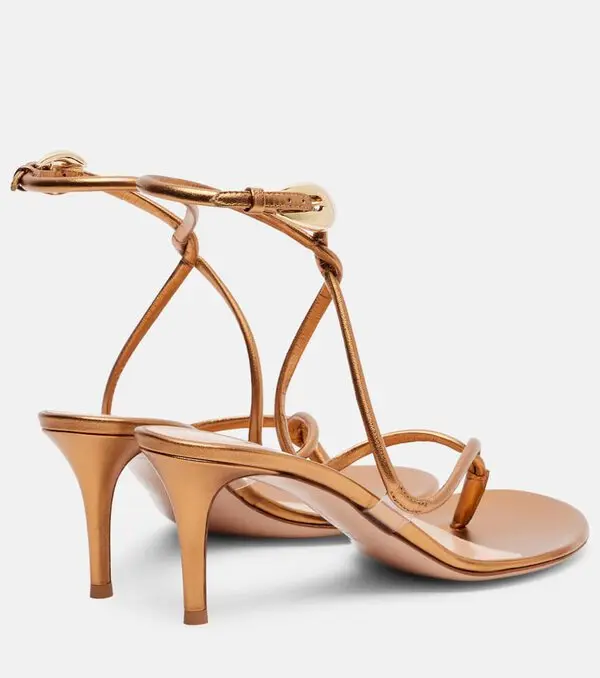 GIANVITO ROSSI Jungle Mamba 70 Leather Sandals