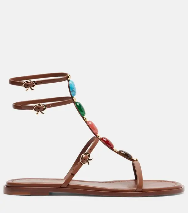 GIANVITO ROSSI Shanti Sandals - Brown