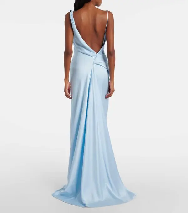 Vivienne Westwood Minerva Sequined Long Dress - Blue | Editorialist