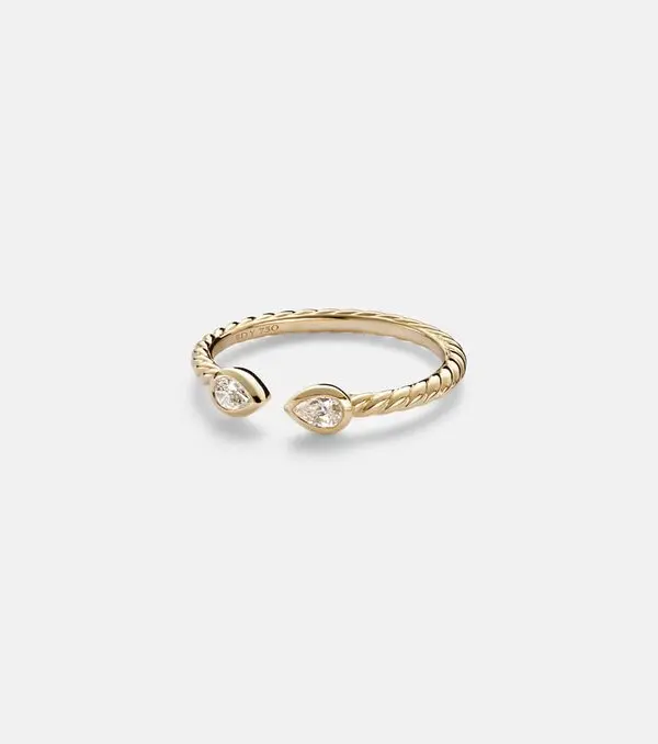 David Yurman Petite Modern Renaissance® 18kt Ring With Diamonds - Gold
