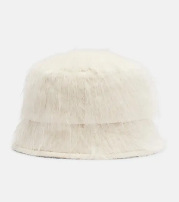 Brunello Cucinelli Alpaca-blend Bucket Hat - White