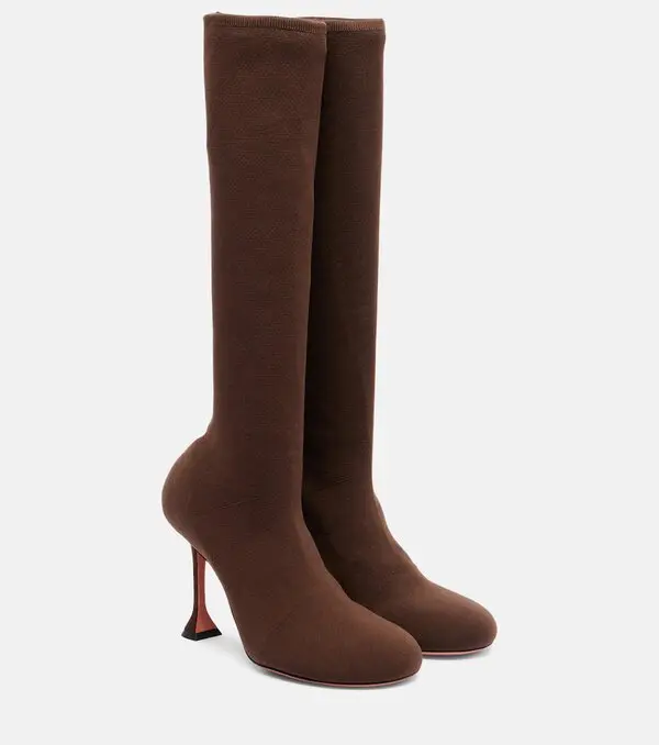 Amina Muaddi Veneda 95 Sock Boots