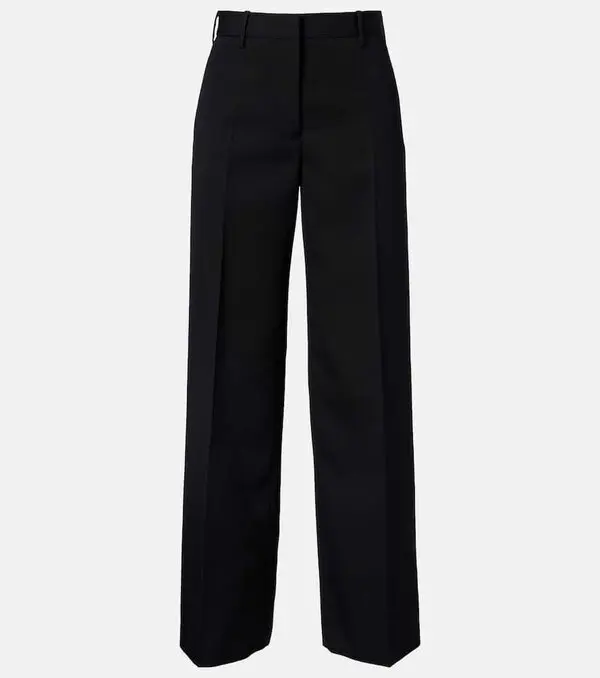 JIL SANDER Low-rise Wool Straight Pants