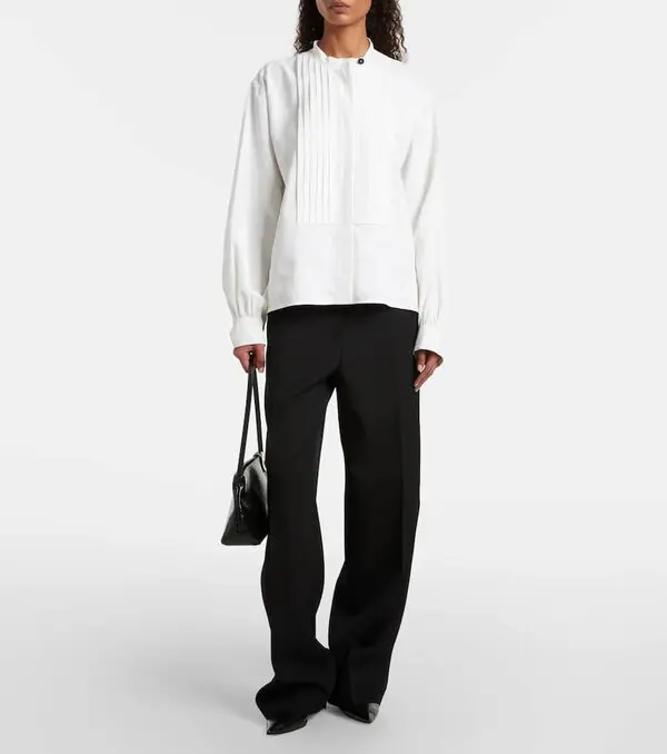 JIL SANDER Low-rise Wool Straight Pants