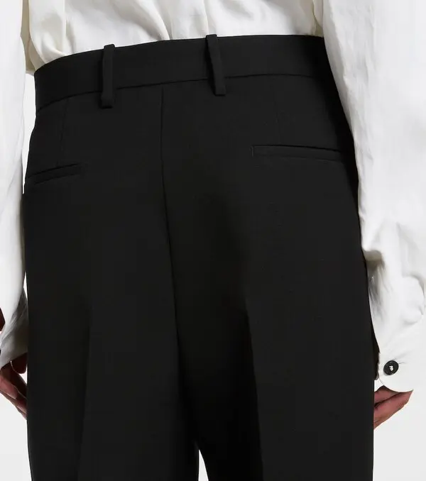 JIL SANDER Low-rise Wool Straight Pants