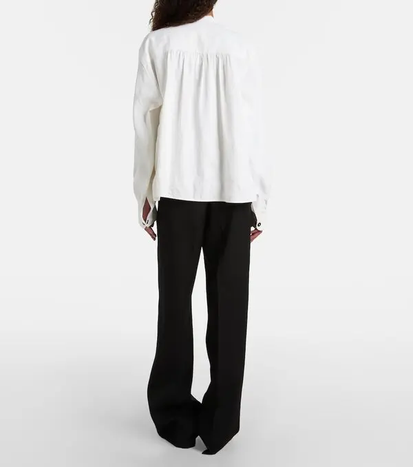 JIL SANDER Low-rise Wool Straight Pants