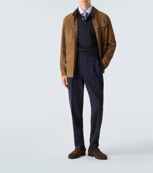 Zegna Pleated Straight Trousers