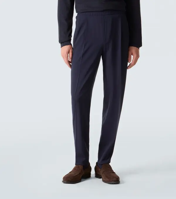 Zegna Pleated Straight Trousers