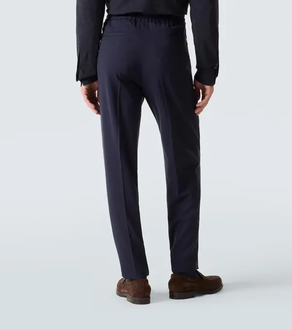 Zegna Pleated Straight Trousers