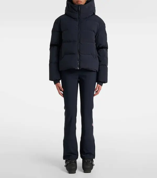 Fusalp Barsy Velvet-trimmed Down Ski Jacket - Black