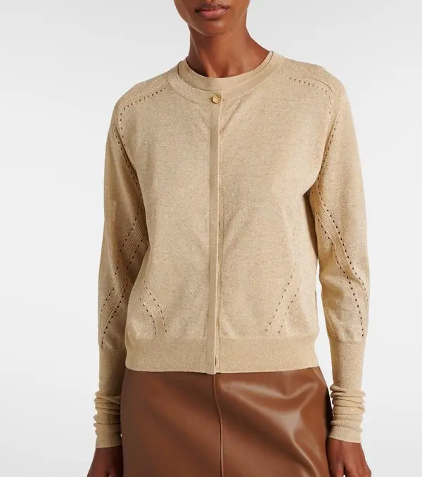 JOSEPH Tassé Lamé Cardigan