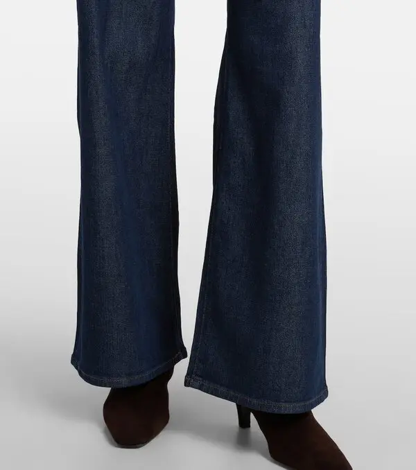 7 For All Mankind Lotta Tailorless Mid-rise Wide-leg Jeans