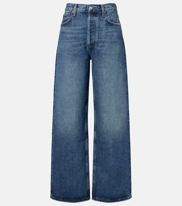 AGOLDE Low Slung Baggy Wide-leg Jeans - Blue