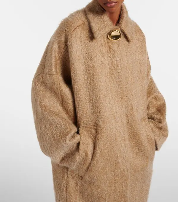 JOSEPH Alger Wool And Mohair-blend Coat - Beige