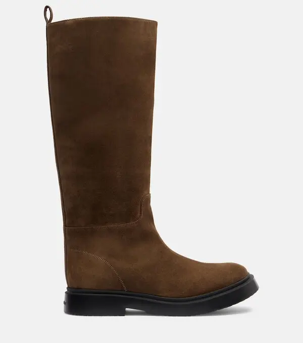 Proenza Schouler Bank Suede Knee-high Boots - Brown