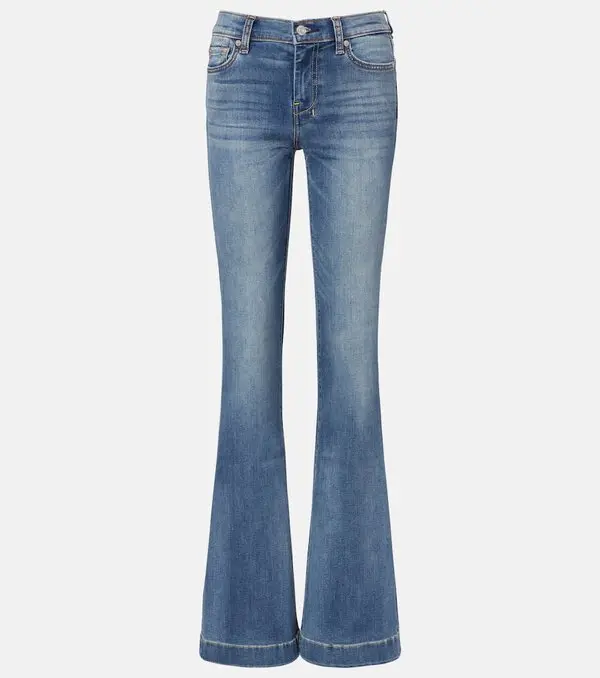 7 For All Mankind Dojo Mid-rise Bootcut Jeans - Blue