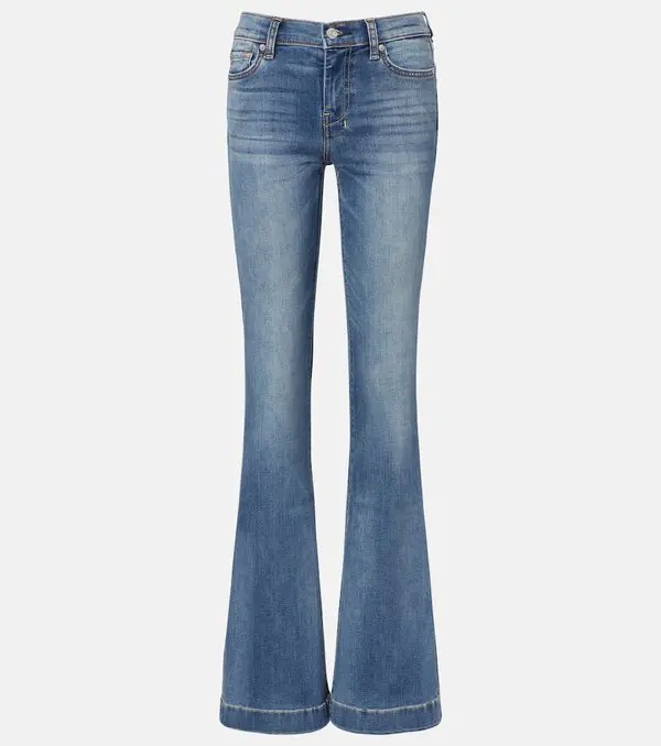 7 For All Mankind Dojo Mid-rise Bootcut Jeans - Blue