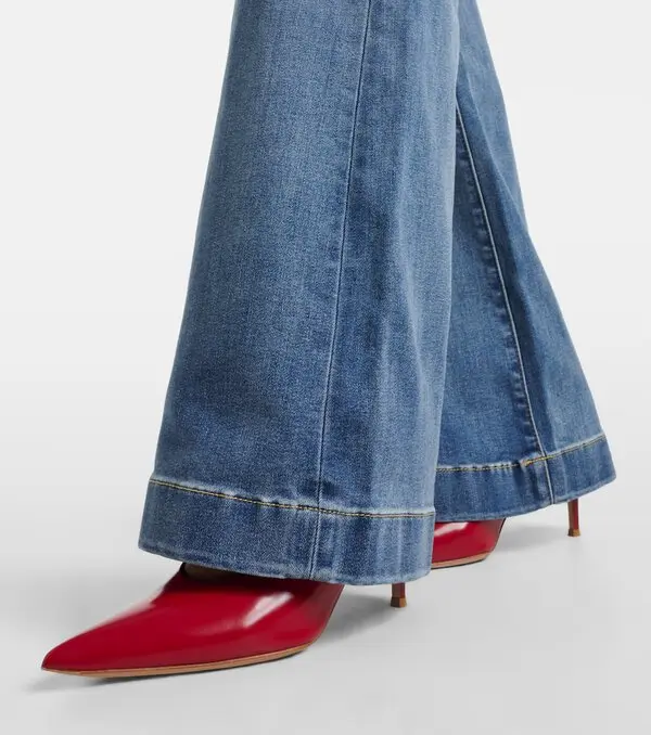 7 For All Mankind Dojo Mid-rise Bootcut Jeans - Blue