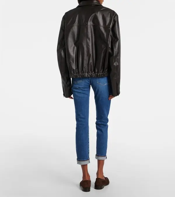 7 For All Mankind Kimmie Straight Mid-rise Slim Jeans - Blue