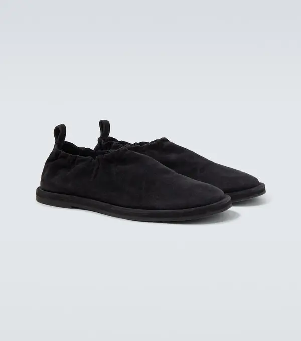 Studio Nicholson Korine Suede Slip-on Shoes - Black