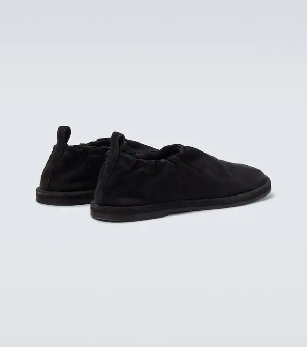 Studio Nicholson Korine Suede Slip-on Shoes - Black