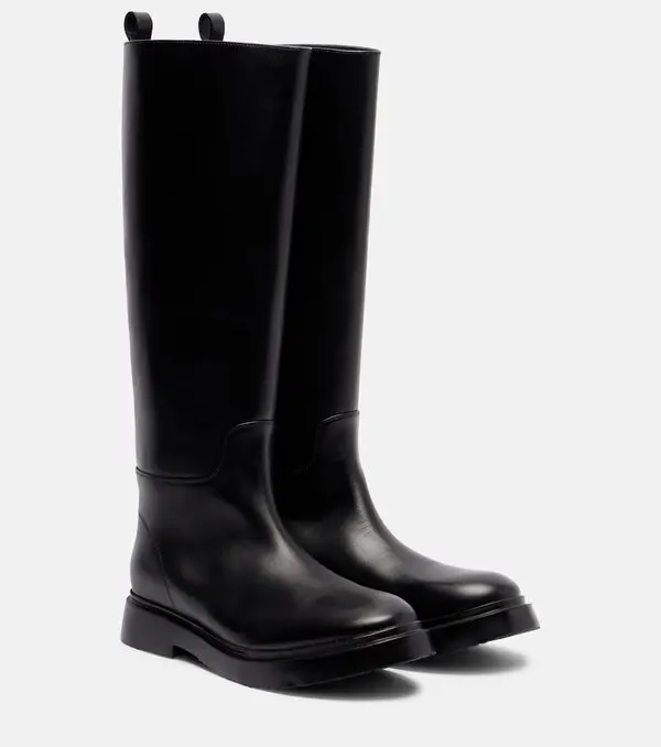 Proenza Schouler Bank Leather Knee-high Boots - Black