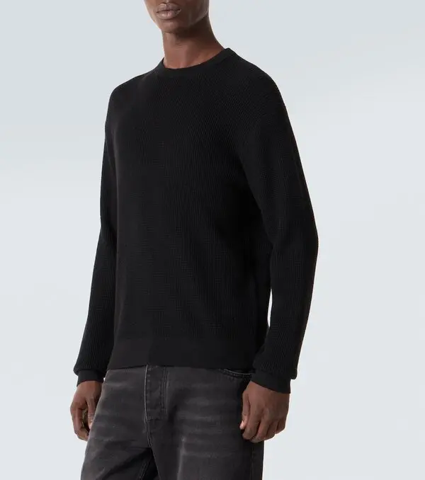Studio Nicholson Crewneck Wool-blend Sweater - Black