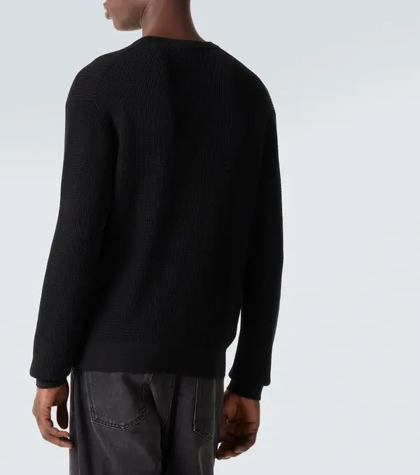 Studio Nicholson Crewneck Wool-blend Sweater - Black