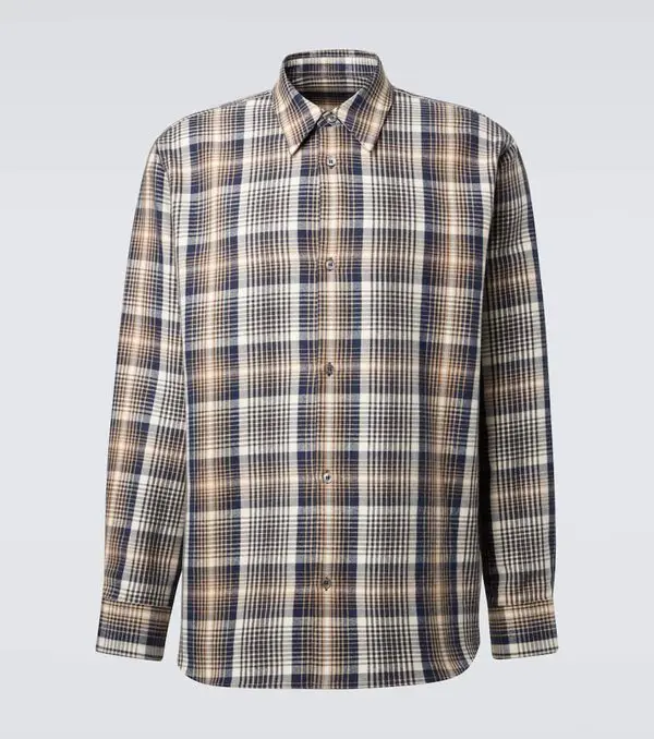 Studio Nicholson X Aaron Levine View Checked Cotton Shirt