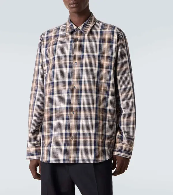 Studio Nicholson X Aaron Levine View Checked Cotton Shirt