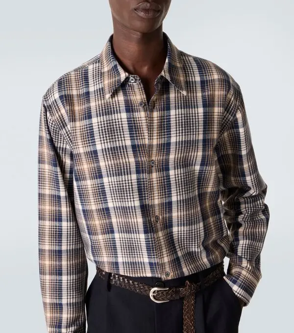 Studio Nicholson X Aaron Levine View Checked Cotton Shirt