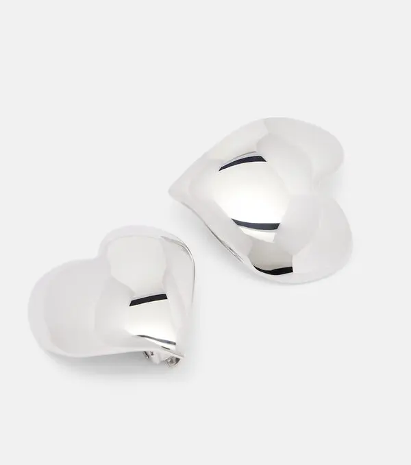 Oscar De La Renta Heart Clip-on Earrings