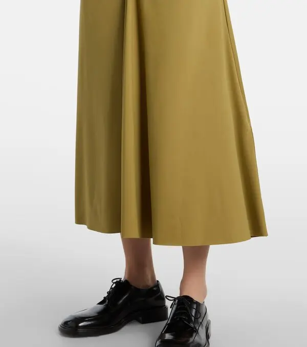 Victoria Beckham Gathered Jersey T-shirt Dress - Green