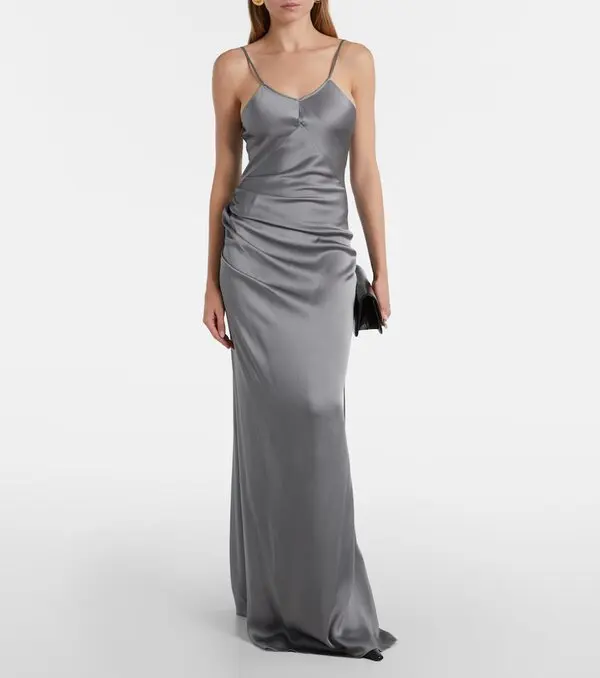Victoria Beckham Cami Satin Gown