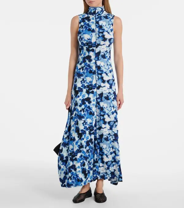 Proenza Schouler Valentina Printed Jersey Maxi Dress