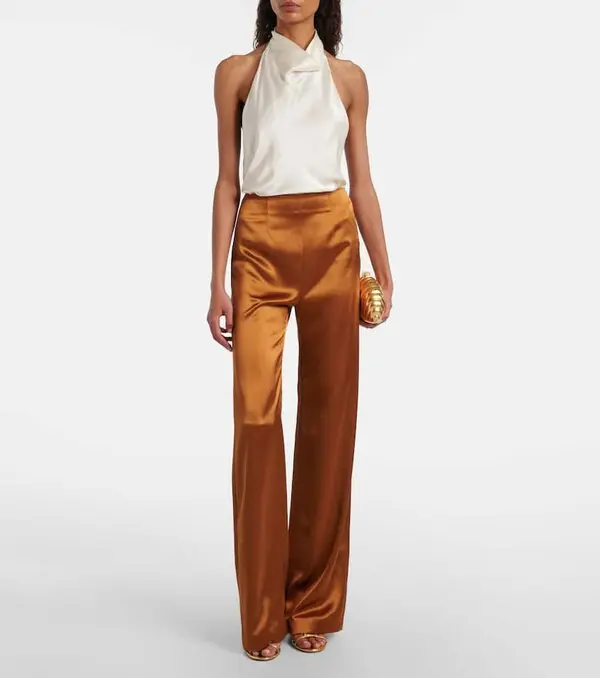 Galvan Sister Moon Wide-leg Pants - Brown