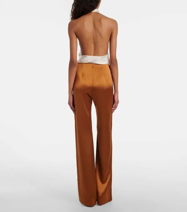 Galvan Sister Moon Wide-leg Pants - Brown