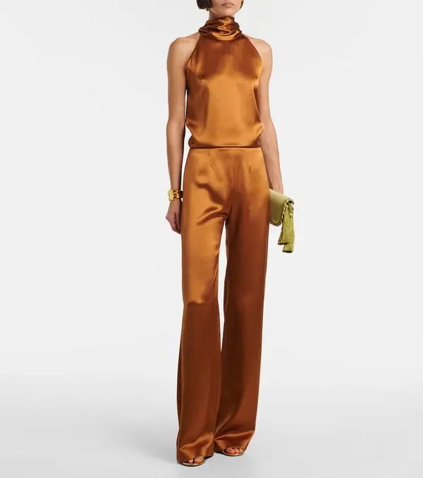 Galvan Sister Moon Wide-leg Pants - Brown