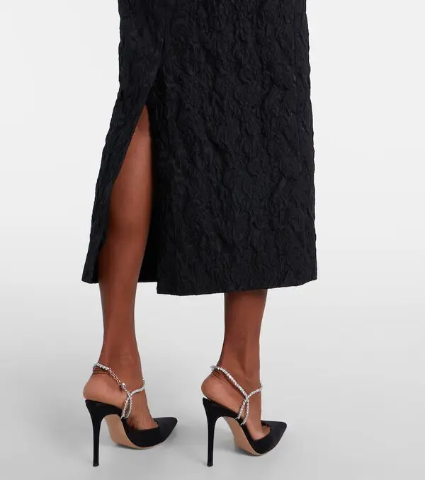 Erdem Floral Jacquard Midi Dress