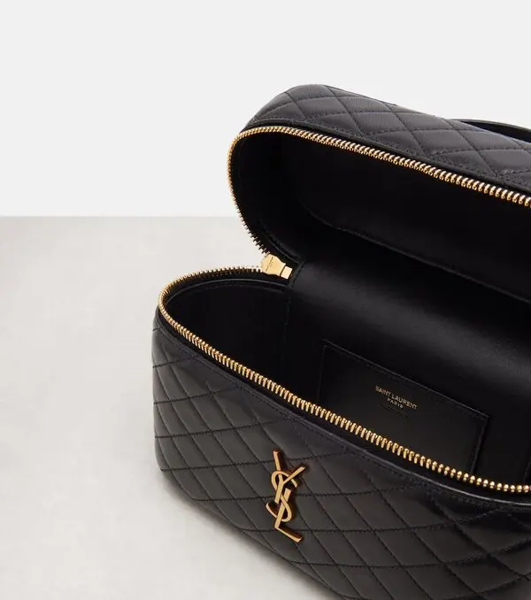 Saint Laurent Gaby Large Leather Vanity Bag