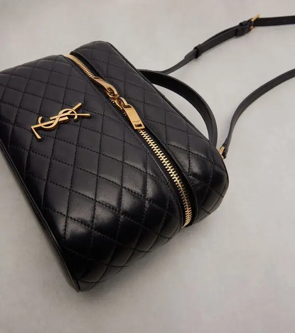 Saint Laurent Gaby Large Leather Vanity Bag